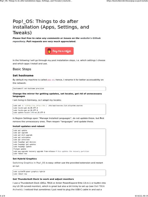 pop os things to do after installation apps settings and tweaks