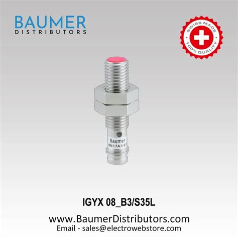 Igyx08n37b3 S35l Baumer Inductive Proximity Switch Cylindrical At Best