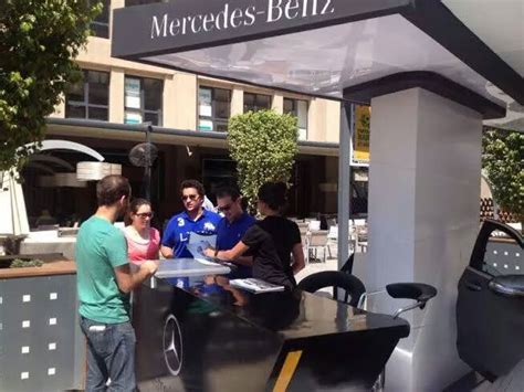 Mercedes Benz New C Class Booth Behance