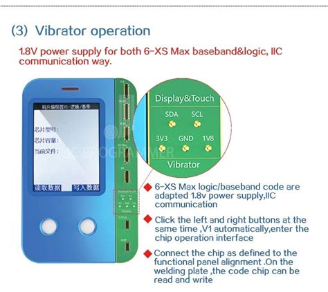 JC V1 EEPROM Programmer for iPhone 11 Pro Max 11 Pro X XR XS XS MAX 8P 7 Original Color/Touch ...