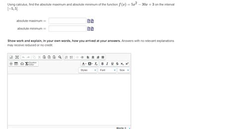 Solved Using Calculus Find The Absolute Maximum And Chegg