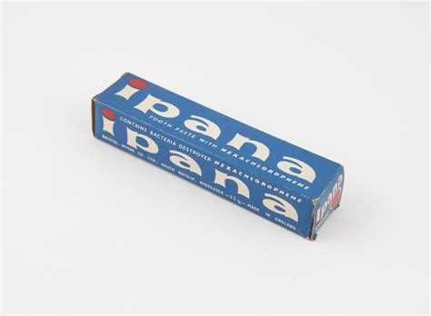 Boxed Tube Of Ipana Toothpaste Science Museum Group Collection