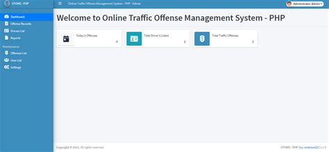 Online Traffic Offense Management System In Php Free Source Code