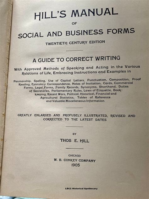 1905 Victorian Etiquette Manual Social Customs And The Language Of