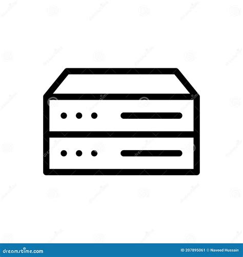 mainframe icon vector from computers and network collection thin line