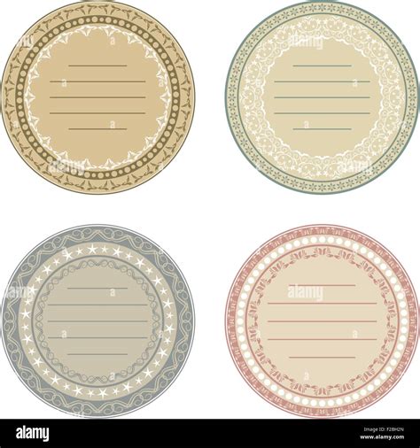 Set Vignette Decorative Frames Stock Vector Image And Art Alamy