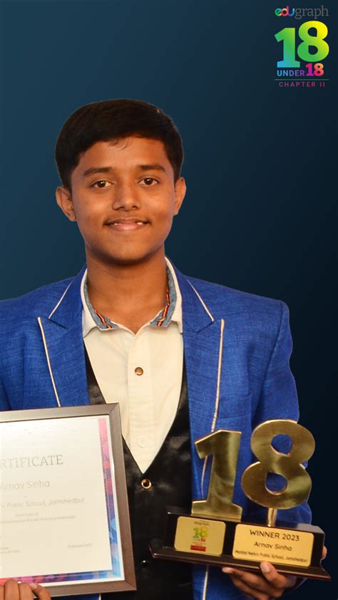 Arnav Sinha Of Motilal Nehru Public School Jamshedpur Winner
