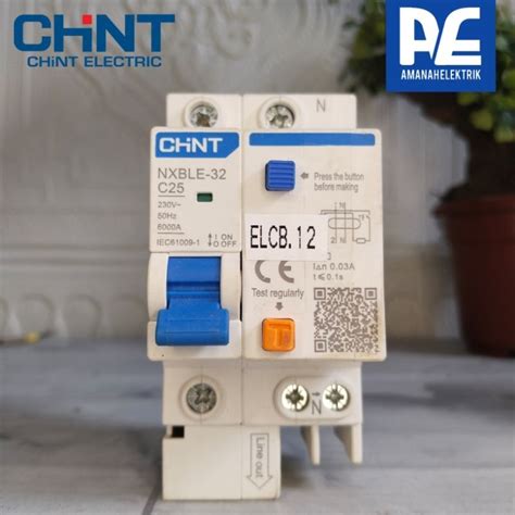 Jual Elcb Chint Rcbo Nxble 32 25a Oriigiinal Shopee Indonesia