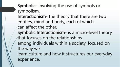 Symbolic Interactionism Pptx