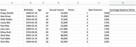 Solved In Cell G Enter A Formula Function To Calculate The Chegg