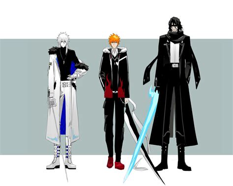 Kurosaki Ichigo Hollow Ichigo And Zangetsu Bleach Drawn By Zangjun