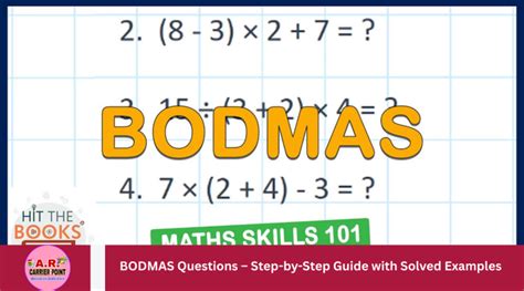 Bodmas Questions Step By Step Guide With Solved Examples Ar Carrier