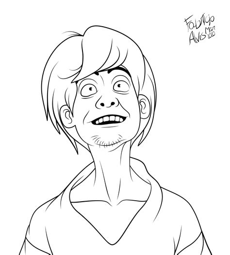 How To Draw Shaggy Face Step By Step Garcia Sulty