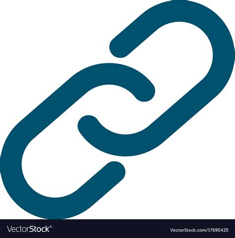 Chain Connection Element Symbol Icon Royalty Free Vector