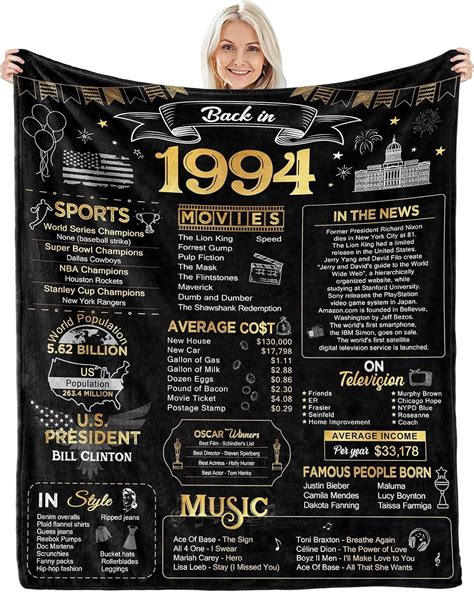 30th Birthday Ts For Her Women Men 30th Anniversary Blanket Ts