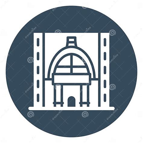 Ajanta Grotten Chaitya Hal Geïsoleerd Vector Pictogram Dat Eenvoudig Kan Worden Gewijzigd Of