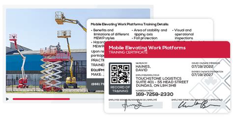 Elevated Work Platform Training Elevated Work Platform Roach