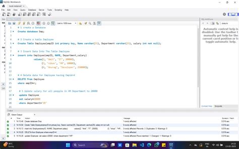 Sql Database Employeemanagement Dataanalytics Coding Anushka Ghangale