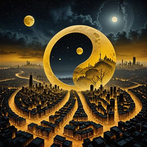 Beautiful Magical Fantasy Yin Yang Image Of Beauti Ai Art