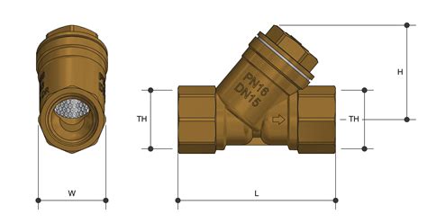 Brass Y Strainer Bsp Female Threaded