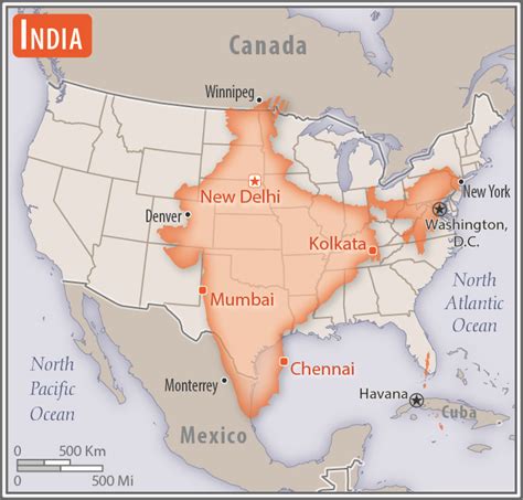 Size Of India Compared To Texas