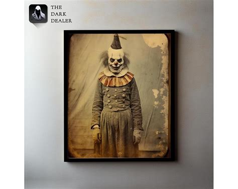 Scary Clown Halloween Decor Halloween Wall Art Digital Download