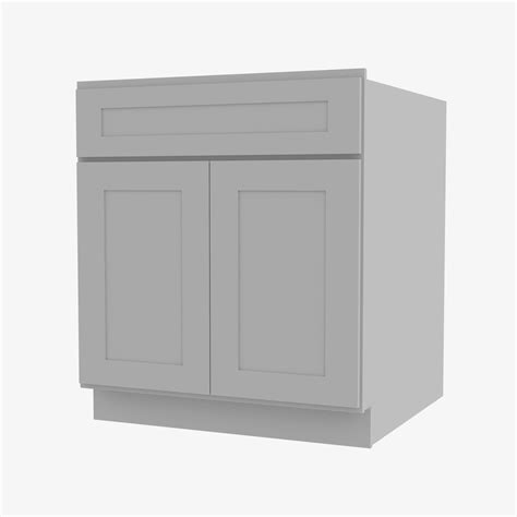 Ab Sb33b Double Door 33 Inch Sink Base Cabinet Lait Grey Shaker