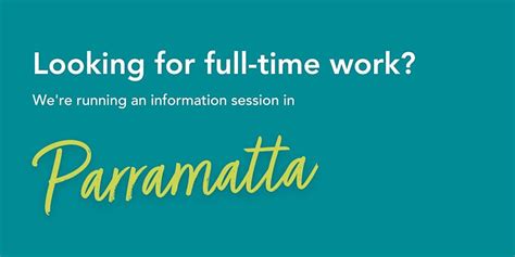 Recruitment Information Session Parramatta 20th June 11 00am Krish