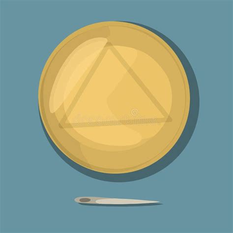 Vector Isolated Illustration Of The Korean Dalgona Game With A Triangle