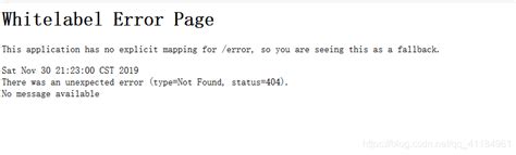 Springboot出现exception Processing Errorpage Errorcode0 Locationerror