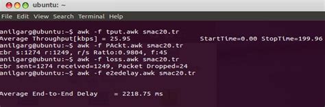 Output Of End To End Delay For Sensor Mac In Ns2 Terminal Download Scientific Diagram