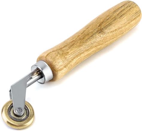 Qwork® 2 In 1 Seam Roller 40mm Silicone Seam Roller And 6mm Brass
