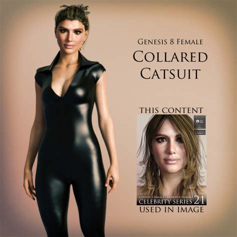 Digital Creations Poser And DAZ Studio Content FREE Collared Catsuit