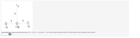 Solved Three Colinear Point Charges Are Positioned As