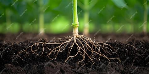Exploring The Intricate Structure Of Soybean Plant Roots In Soil