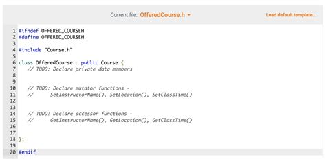 Solved 1013 Lab Course Information Derived Classes Given