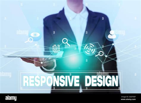 conceptual display responsive design internet concept web page creation that makes use of