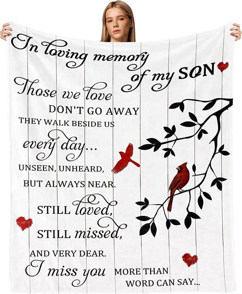 Sympathy Ts For Loss Of Son Sympathy Blanket Memorial Blanket Loss