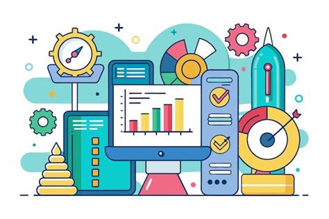 A Dynamic Digital Workspace Features Customizable Metrics With Graphs Charts And Tools For Data