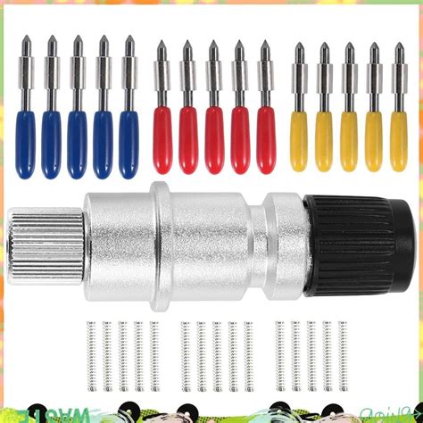 16 ชิ้น 30 45 60 องศา Graphtec Cb15 Cb15u ใบมีดเครื่องตัดไวนิล Graphtec Cb15 Cb15u ผู้ถือใบมีด