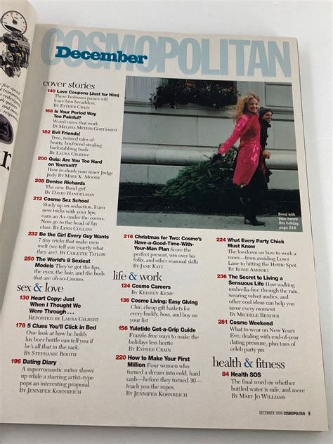 Cosmopolitan December 1999 Denise Richards