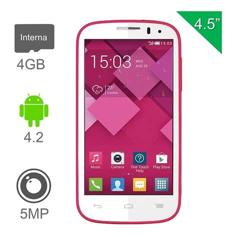 Smartphone Alcatel One Touch Pop C5 Rosa Movistar Walmart En Línea