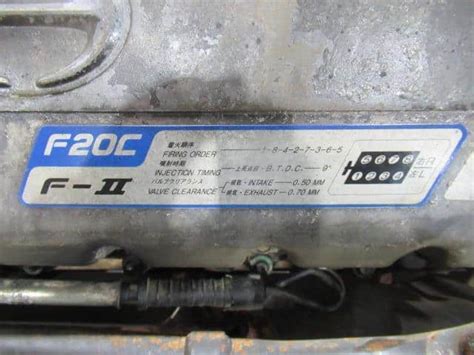 Used F20c Engine Hino Hino Largesize Car 1996 Kc Fs3fkcd Be Forward