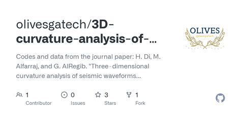 Github Olivesgatech D Curvature Analysis Of Seismic Waveforms And Its Interpretational