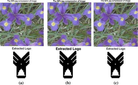 The Watermarking Framework With 90 Jpeg Compression Attack For A The