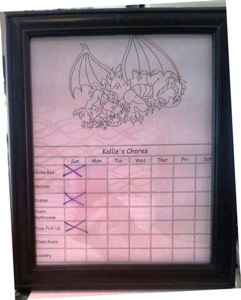 Chore Chart How To Make Bed Chore Chart Clean Room