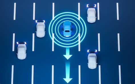 Premium Photo Autonomous Self Driving Car Moving Through Highway Autopilot And Sensing Systems