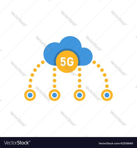 5g Wireless Internet Wifi Connection In Flat Vector Image