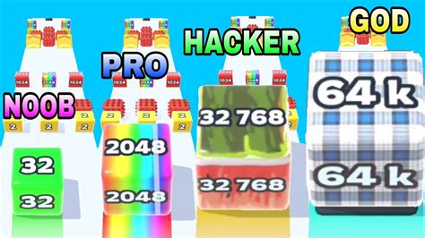 Jelly Run In NOOB VS PRO VS HACKER VS GOD YouTube