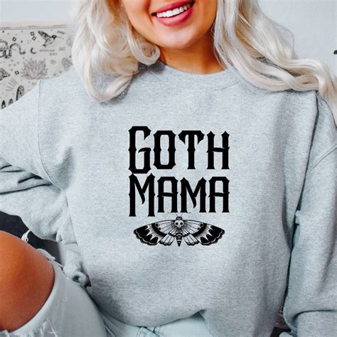 Goth Mama Png Moth Dark Academia Digital Download Grunge Aesthetic Goth